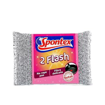 PANNO ABRASIVO FLASH SPONTEX 2 pezzi in dettaglio | Gros Spesa Online