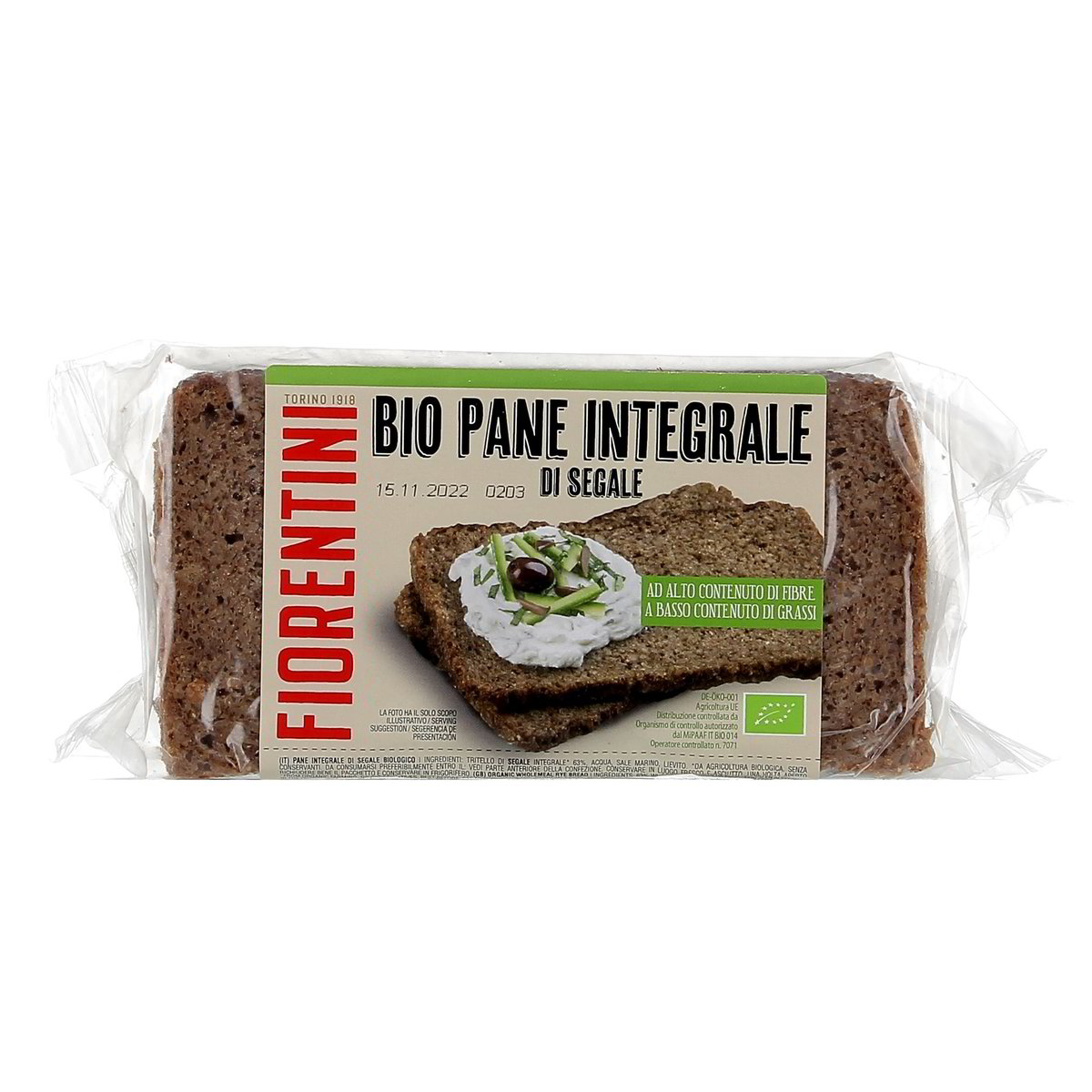 PANE DI SEGALE INTEGRALE BIO FIORENTINI 500 g in dettaglio | Gros Spesa ...