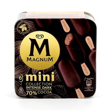 MAGNUM MINI INTENSE DARK CHOCOLATE 70% x6 in dettaglio | Gros Spesa Online