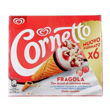 CORNETTO FRAGOLA x6 ALGIDA 450 g in dettaglio | Gros Spesa Online