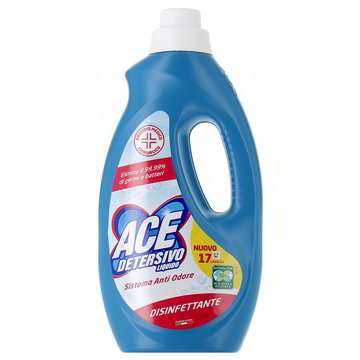 DETERSIVO LIQUIDO DISINFETTANTE SISTEMA ANTI ODORE 17 LAVAGGI ACE 935 ...