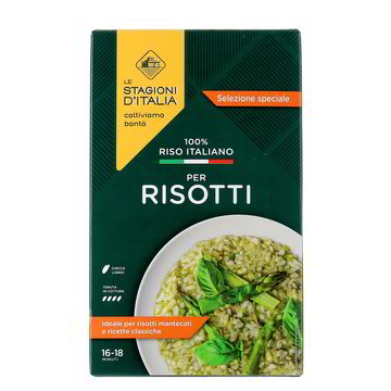 RISO 100% ITALIANO PER RISOTTI LE STAGIONI D'ITALIA 1 kg in dettaglio | Gros Spesa Online